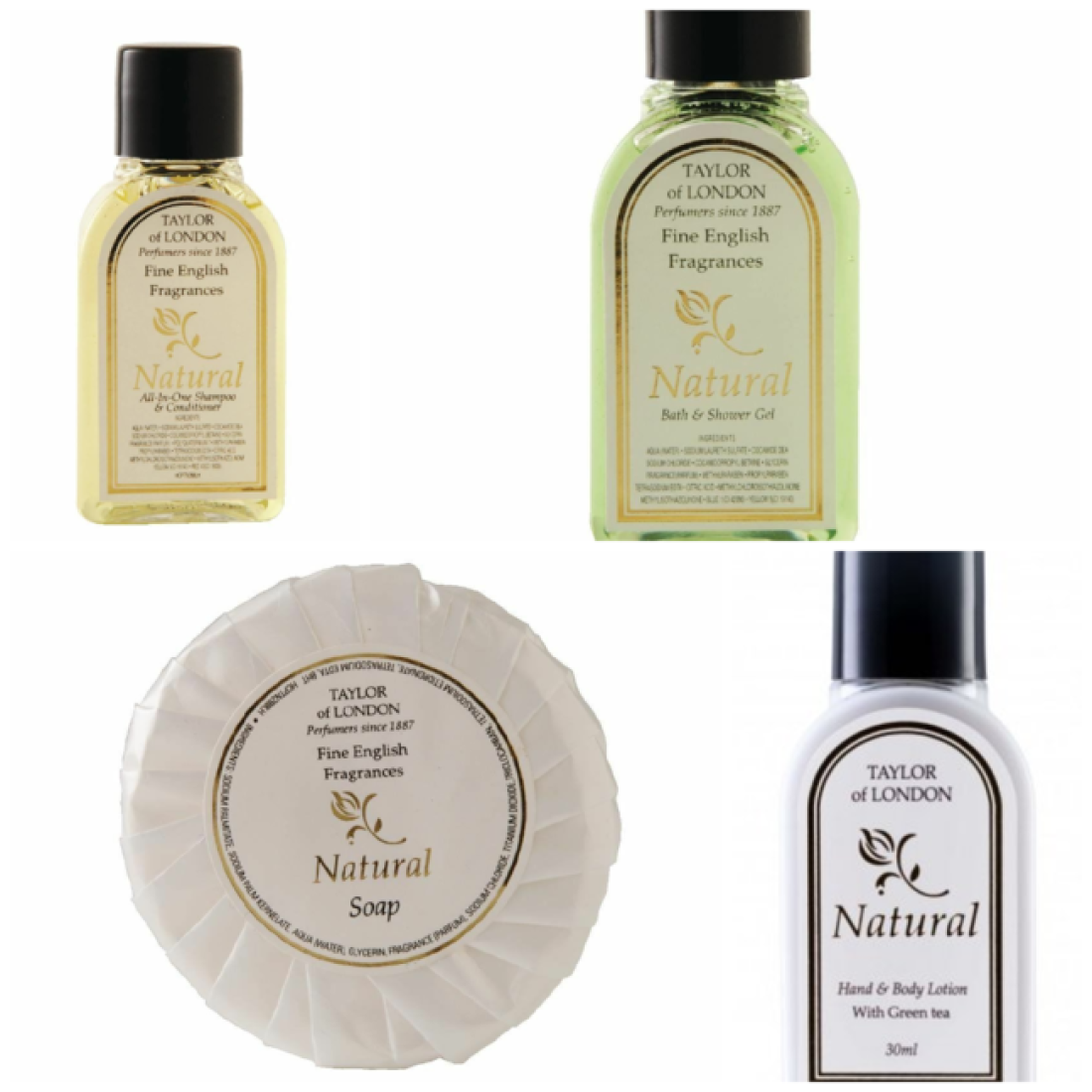 Taylors Traditional Natural Guest Toiletries Bundle Pack 200 - TAY0009