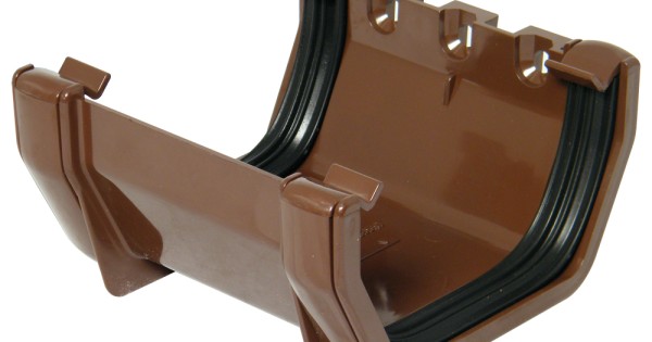 Square Line Gutter Union Bracket - Brown - 1348915