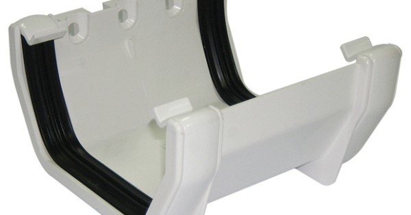 Square Line Gutter Union Bracket - White - 2551460