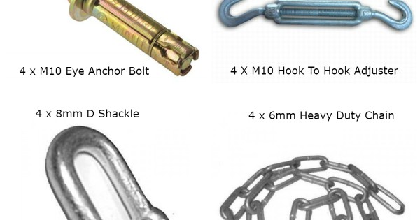 Chain Down Kit For Concrete Base - 1680852/CB