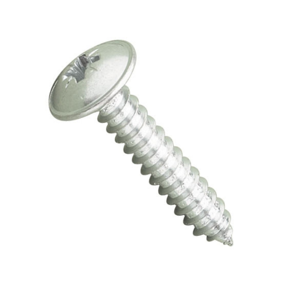 Pozi Flange Head Self-Tapping Screws - Bright Zinc Plated - PAL6100