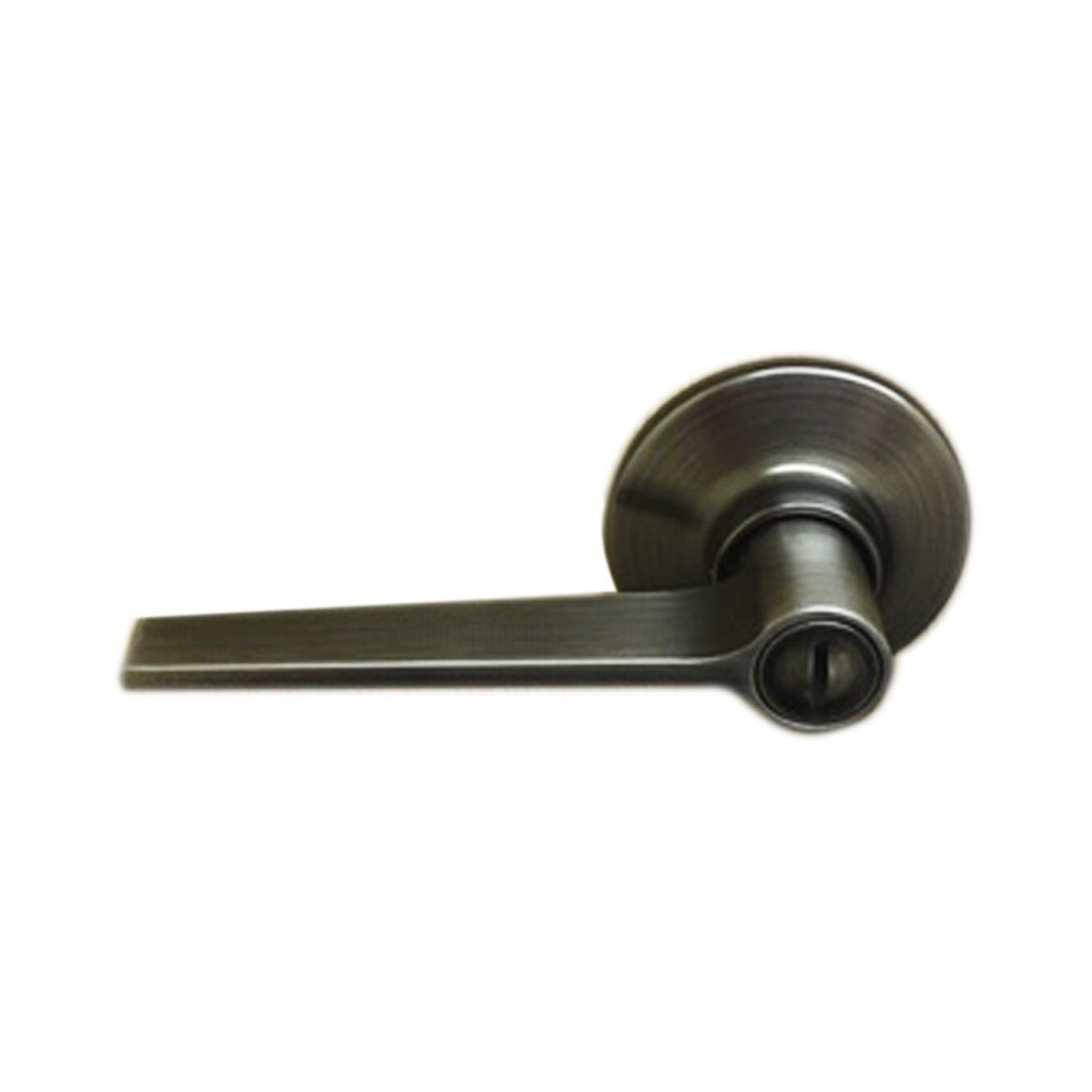 Tapered Bar Door Handle Set Pewter Passage - W004249