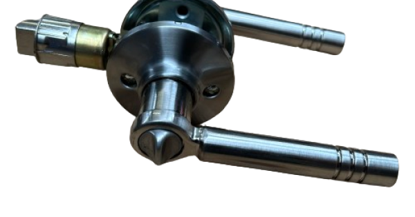 Grooved Round Bar Design Privacy Set Satin Nickel 25mm Tube Latch ...