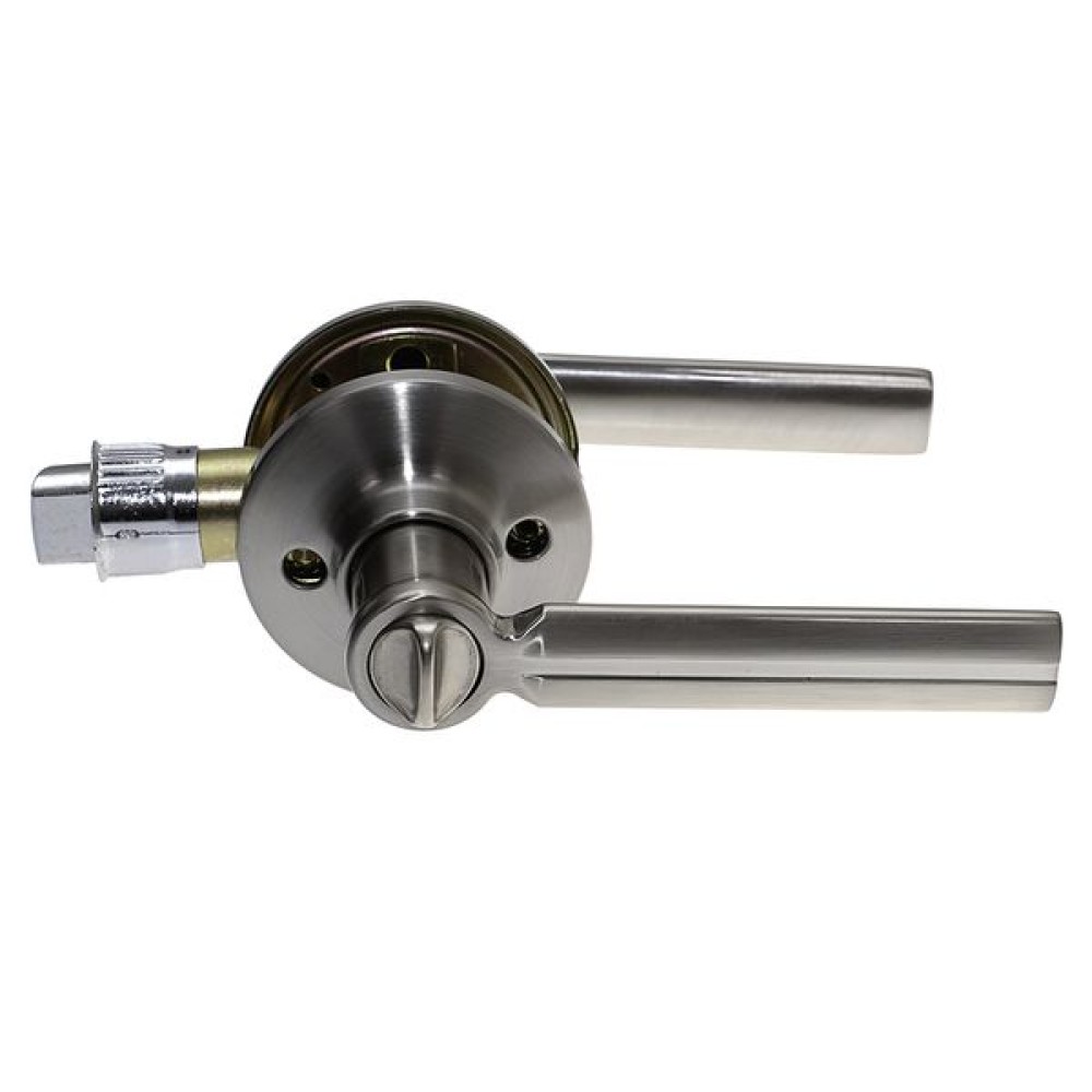 Oval Bar Design Privacy Set Satin Nickel 25mm Tube Latch - W2891