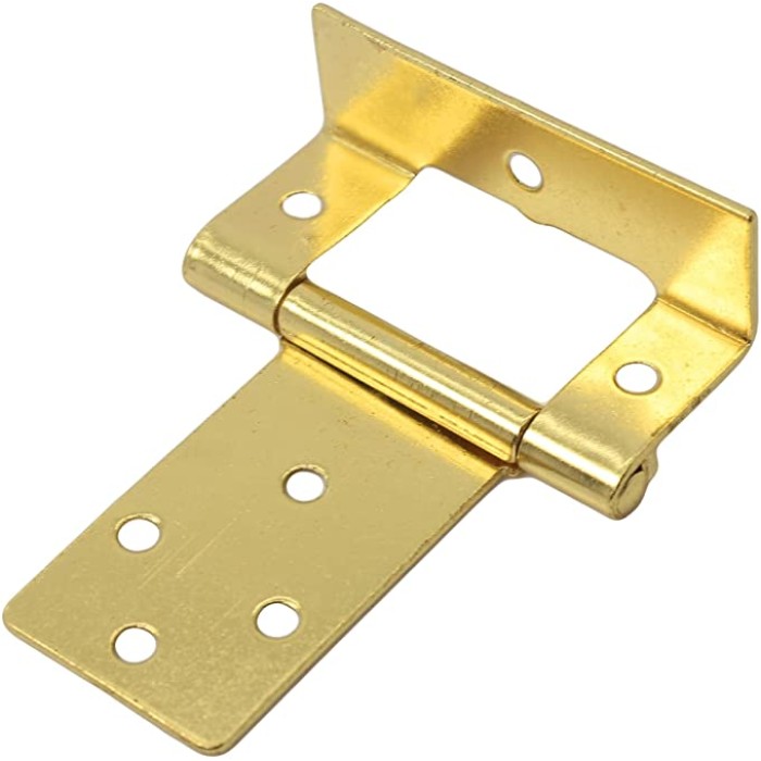 CRANKED FLUSHED HINGE BRASS 50mm - HNC4160B