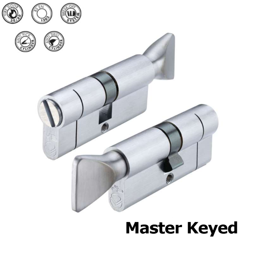 Mastered Thumb Turn Eurolock Cylinder 80mm 40/40 - MTC4040
