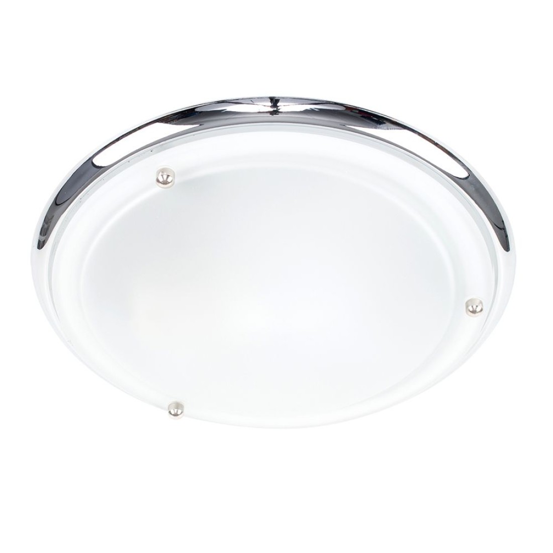 CEILING LIGHT MATT CHROME E27 270MM DIA - 19521
