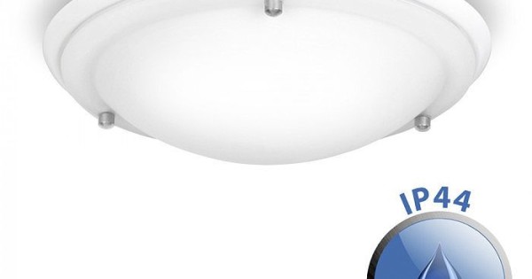 FLUSH CEILING LIGHT WHITE IP44 Rated - 16411