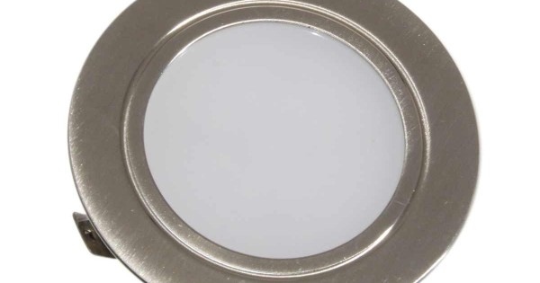 Recessed Cabinet Light LED Matt Chrome 65mm - KP/SPOTLEDFMC