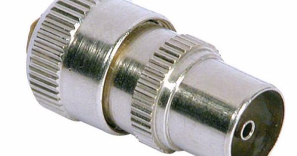 Coax Plug Nickel Plated Brass - 765.539UK