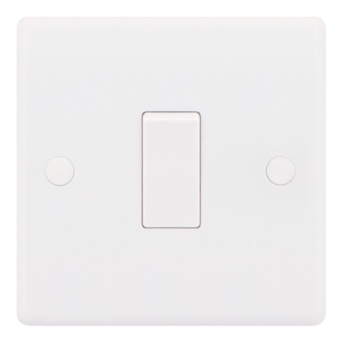Smooth White 1 Gang 10A 1 Way Switch - SSL500