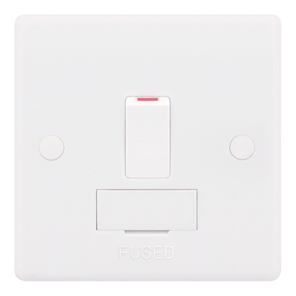 Smooth White 13A DP Switched Fused Connection Unit - SSL530