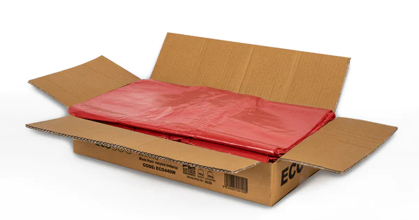 ECO360 Medium Duty Refuse Sacks Red 10kg 18"x29"x39" 200 Pack - ECO400R