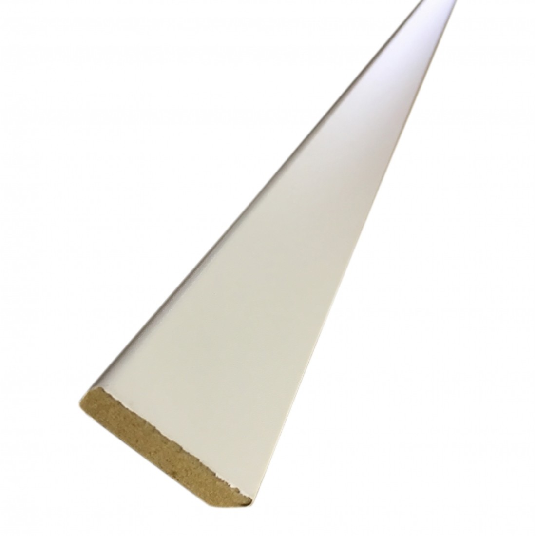 MDF Skirting Camp White Veneer 40 x 9 x 2440mm - MDF040