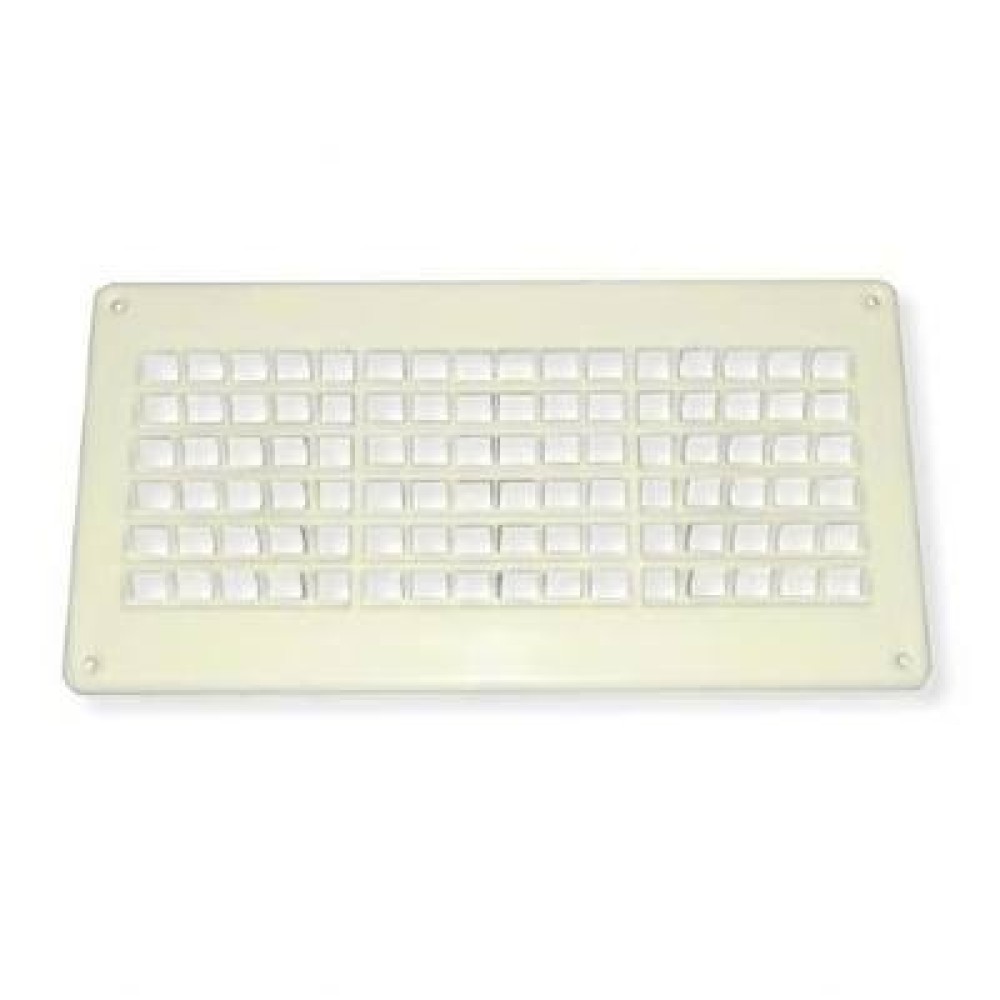 Caravent Plastic Recessed Interior Vent 6" x 3" White - 1323287