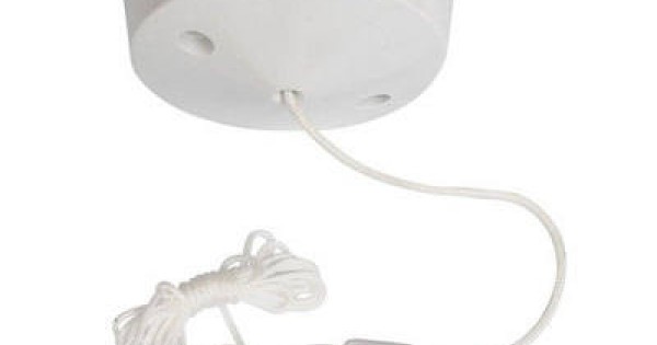 Ceiling Switch Pull Cord 10A 2 Way (Round) - 3110471