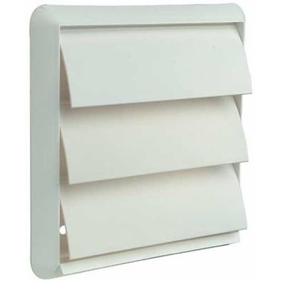 Wall Outlet Gravity Flap 100mm White - 3176214/W