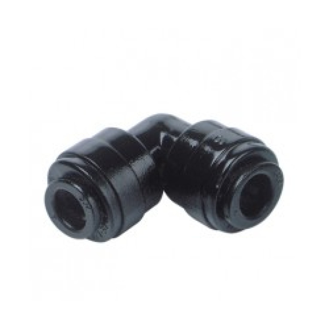 Push Fit Reducer Elbow 12mm x 10mm Black - EU1210M